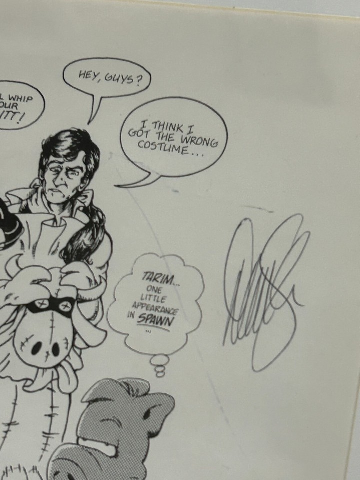 Cerebus Starchild Comic Print SIGNED Dave Sim James Owen w/ Art Sketch ...