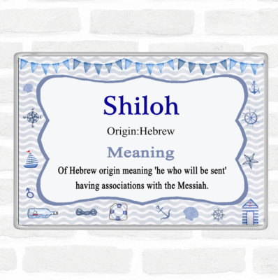 Shiloh Name Meaning Jumbo Fridge Magnet Nautical | eBay UK