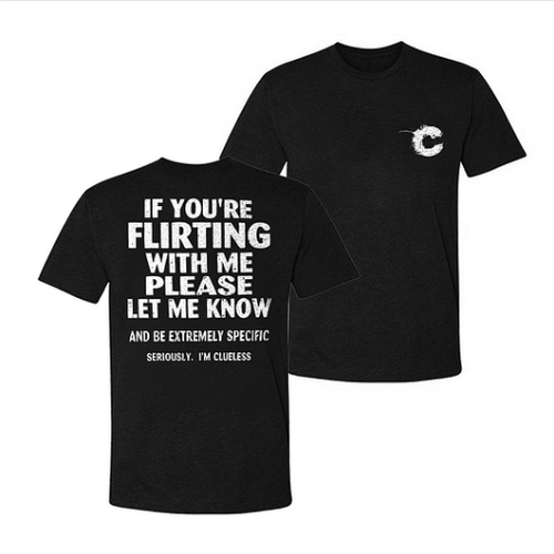If You're Flirting With Me Please Let Me Know Funny Sarcastic T-Shirt ...