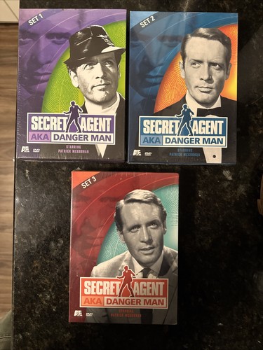 Secret Agent AKA Danger Man Sets 1,2,& 3 DVD sets New Sealed In Plastic ...