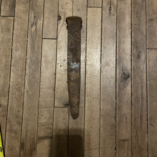 Large Antique Hand Wrought Iron Railroad Spike 10” Vintage | eBay
