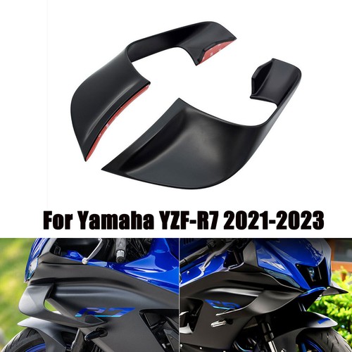For YAMAHA YZF-R7 2021-2023 Side Winglets Wind Fairing Black Matte | eBay