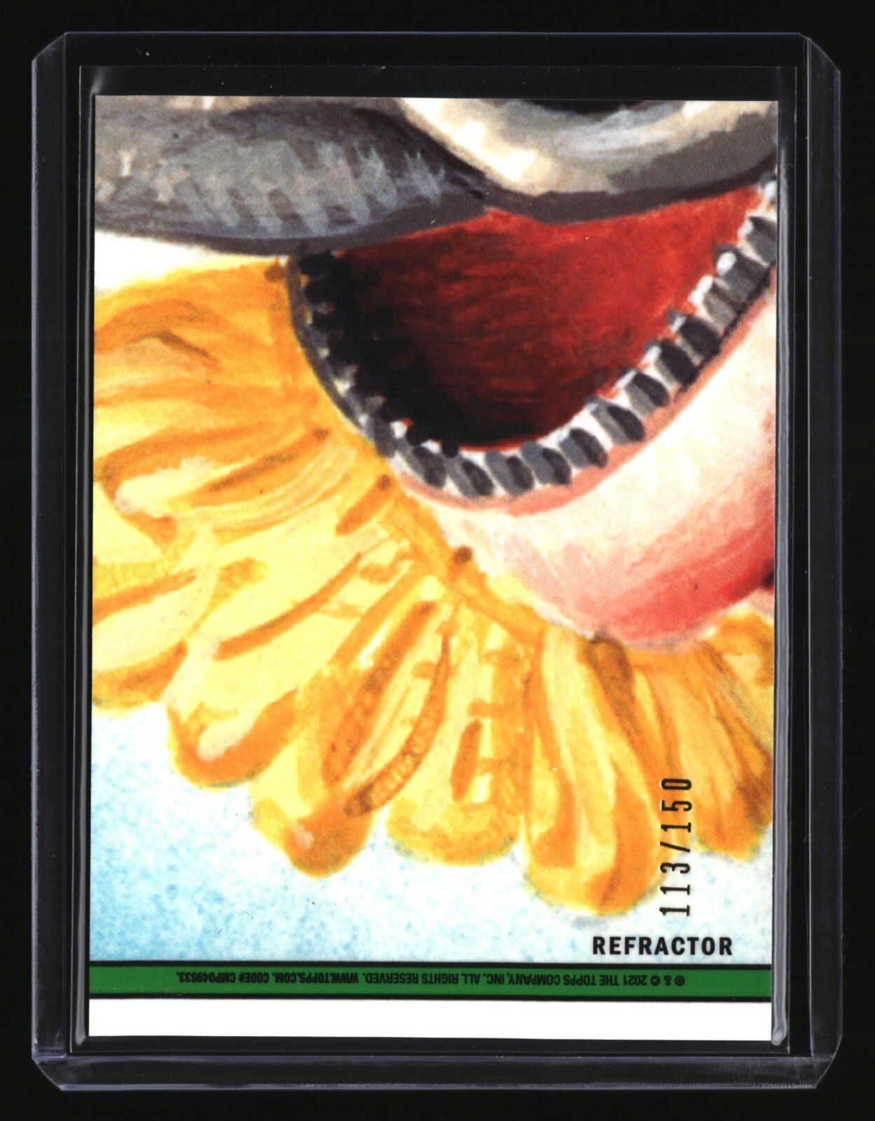 Garbage Pail Kids LARRY LIPS 157a (GPK Chrome Series 4) X-Fractor ...