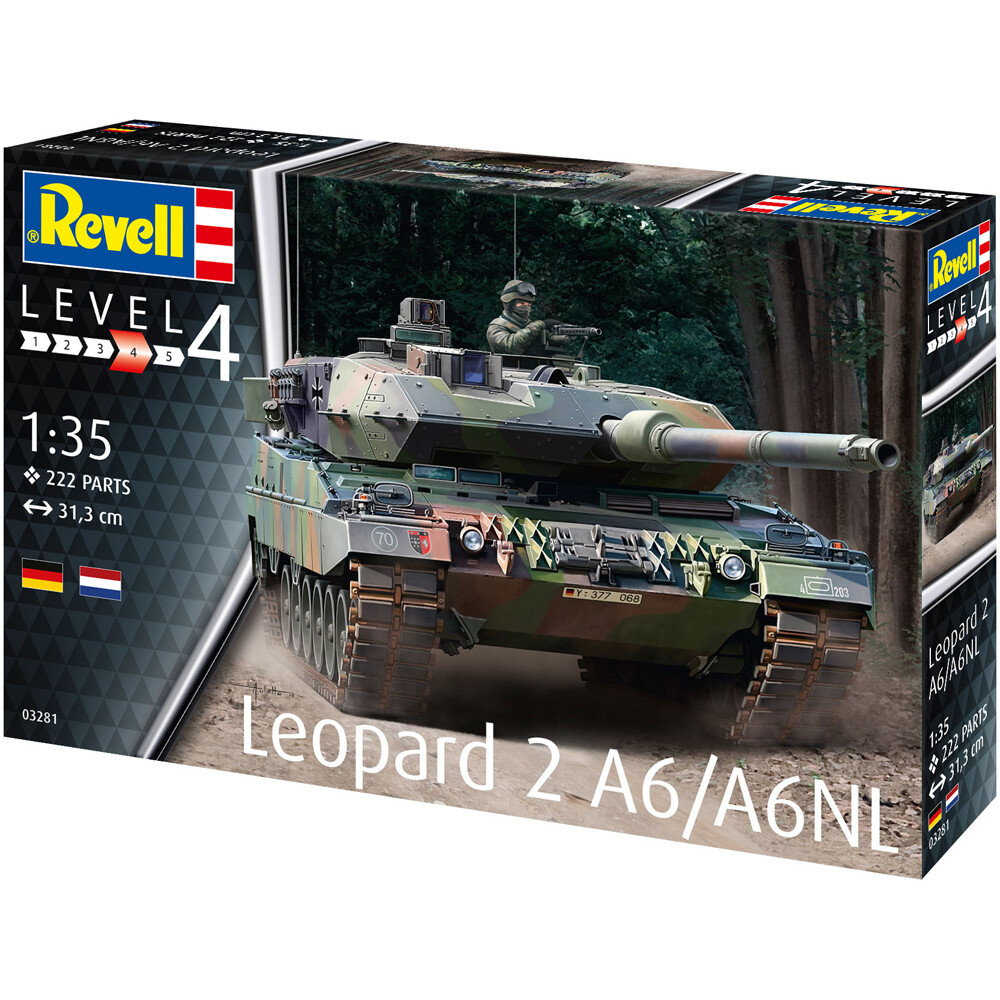 Leopard 2A6/A6NL Tank 1:3 5 Plastic Model Kit Revell | eBay
