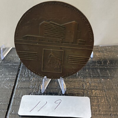 Prudential Insurance Company 3 Inch Bronze Medallion/Paperweight/Medal ...