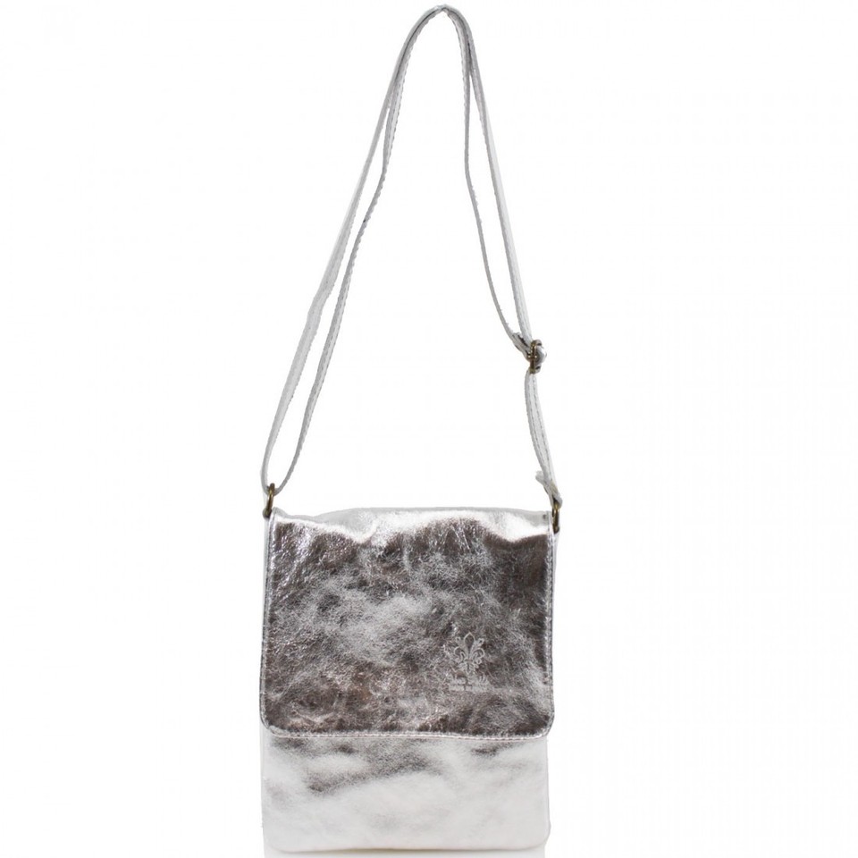 Women Small Genuine Italian Vera Pelle Leather VPZ1 Flap Cross Body ...