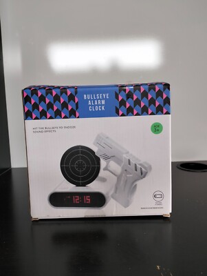 Bullseye Alarm Clock Infrared Laser Target White / Black | eBay