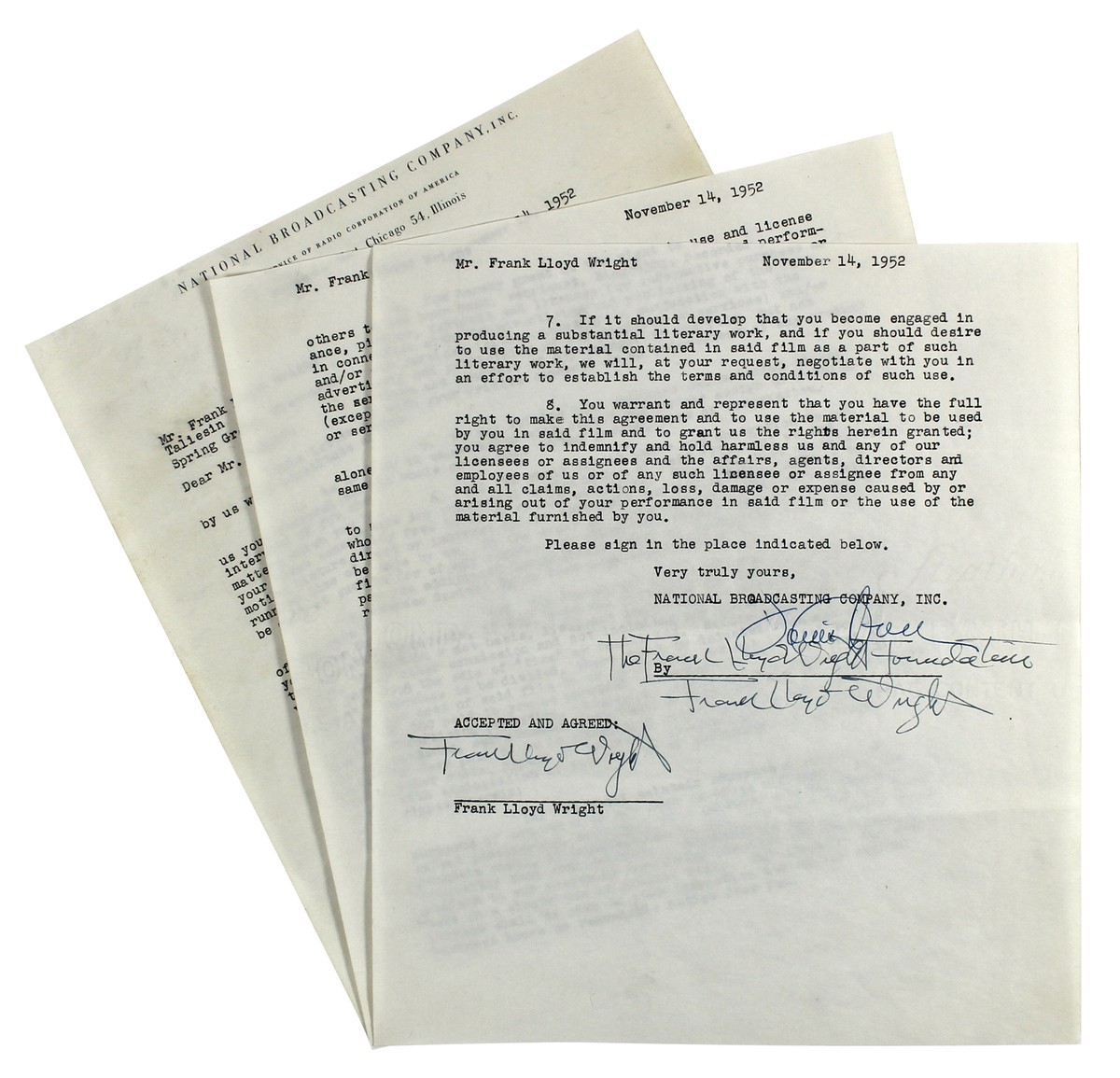 Frank Lloyd Wright Autograph