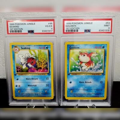 Pokémon TCG Jungle 1st Edition Goldeen Evolution Set: Goldeen/Seaking ...