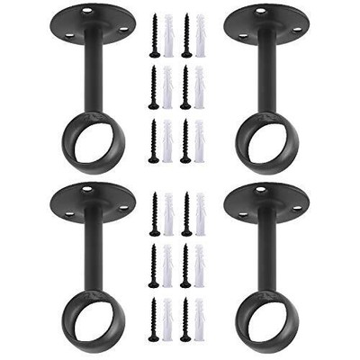 Curtain Rod Ceiling-Mount Bracket Curtain Rod Brackets Curtain Rod ...