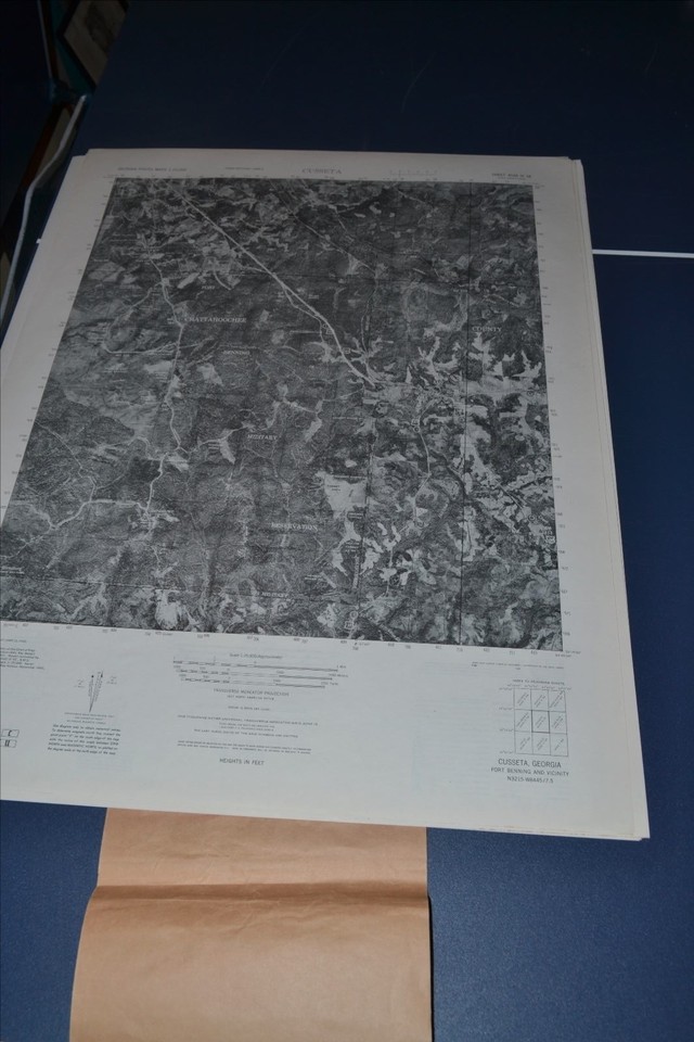 1940's Army Topo & Photo map Cusseta Georgia Sheet 4048 IV SE | eBay