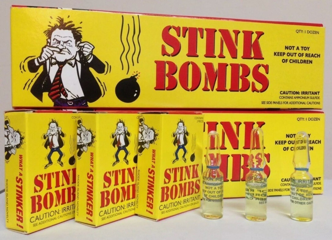 Fart Spray 36 Glass Stink Bombs - Ultimate Prank & Gag Gift For Funny ...