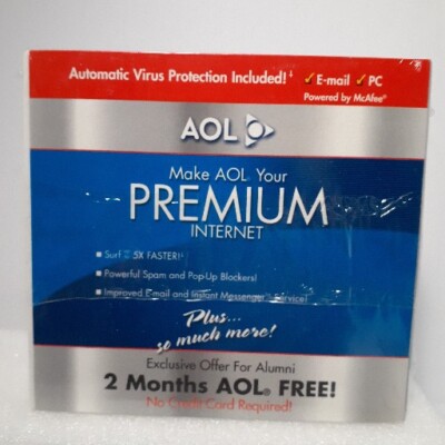 AOL America OnLine Premium Internet Factory Sealed New Old Stock ...