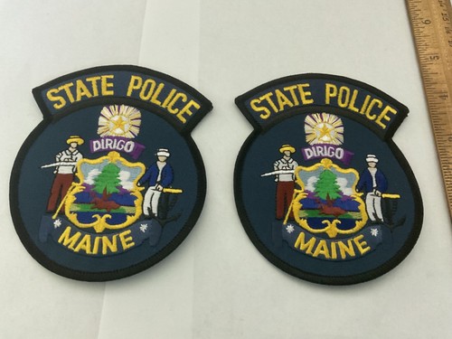 Maine State Police collectable Patch Set 2 pieces | eBay