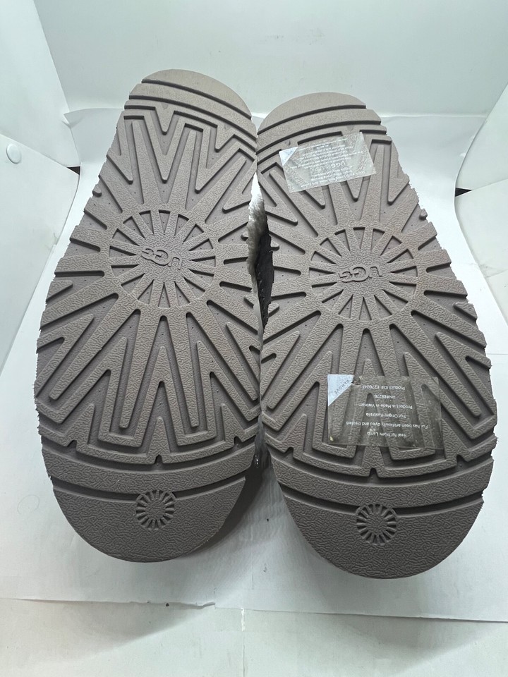 UGG Disquette Alpine Women Slippers Suede Thunder Cloud Grey Sz US 10 ...