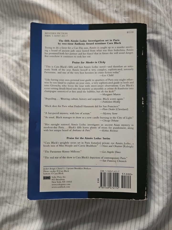 Cara Black lot 4 pb books Aimee Leduc Soho Crime Very Good 1st Editions ...