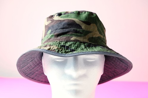 DPC Dorfman Pacific Co Camo Canvas Boonie Bucket Hat Reversible ...