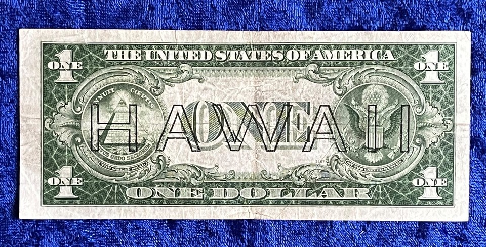 1935 A $1 HAWAII OVERPRINT One Dollar Federal Reserve Note | eBay