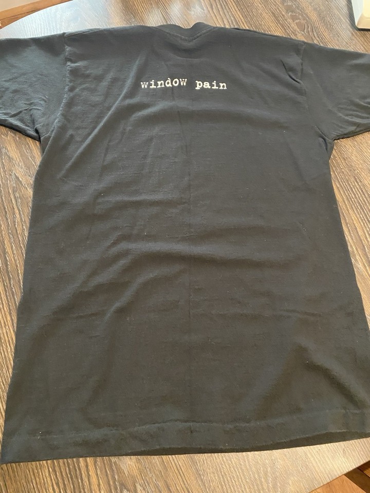 Original Pearl Jam Window Pane/Pain 1993 grunge tshirt L Rare Vintage ...