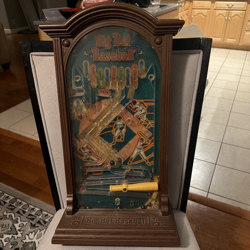 Vintage 1974 Mattel Big Bat Baseball Pinball Arcade Game *Original ...