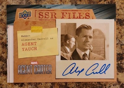 Agent Carter 2017 Upper Deck autograph card Alexander Carroll AGENT ...