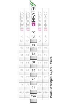 8er Temperaturmessstreifen 93 °C bis 132°C - Reatec AG - 10 Streifen | eBay.de