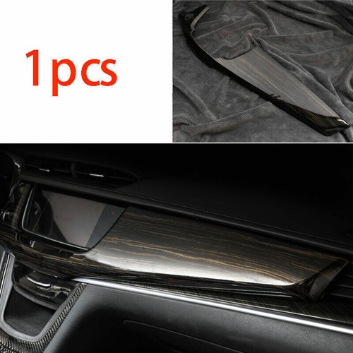 Black Wood Grain Console Dashboard Strip Trim For Cadillac XT5 2016 ...