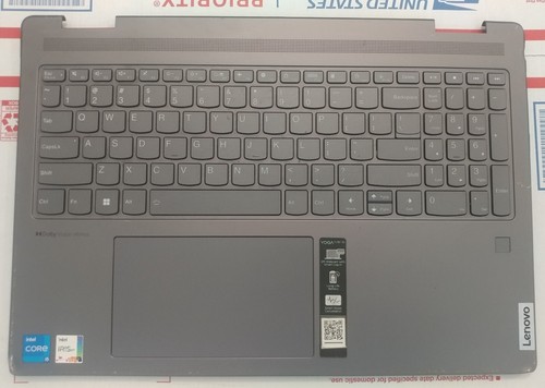 Lenovo Yoga 7 16IRL8 16" Palmrest US Keyboard Backlit Storm Grey Dent 3 ...