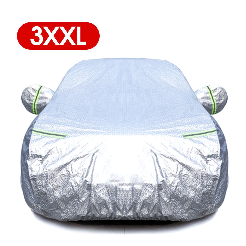 3XXL 3Layer Aluminiu Waterproof Outdoor Car Cover Double Thick Rain UV ...