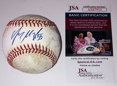 YOHANDY MORALES WASHINGTON NATIONALS SIGNED AUTOGRAPHED GU MLB BASEBALL ...