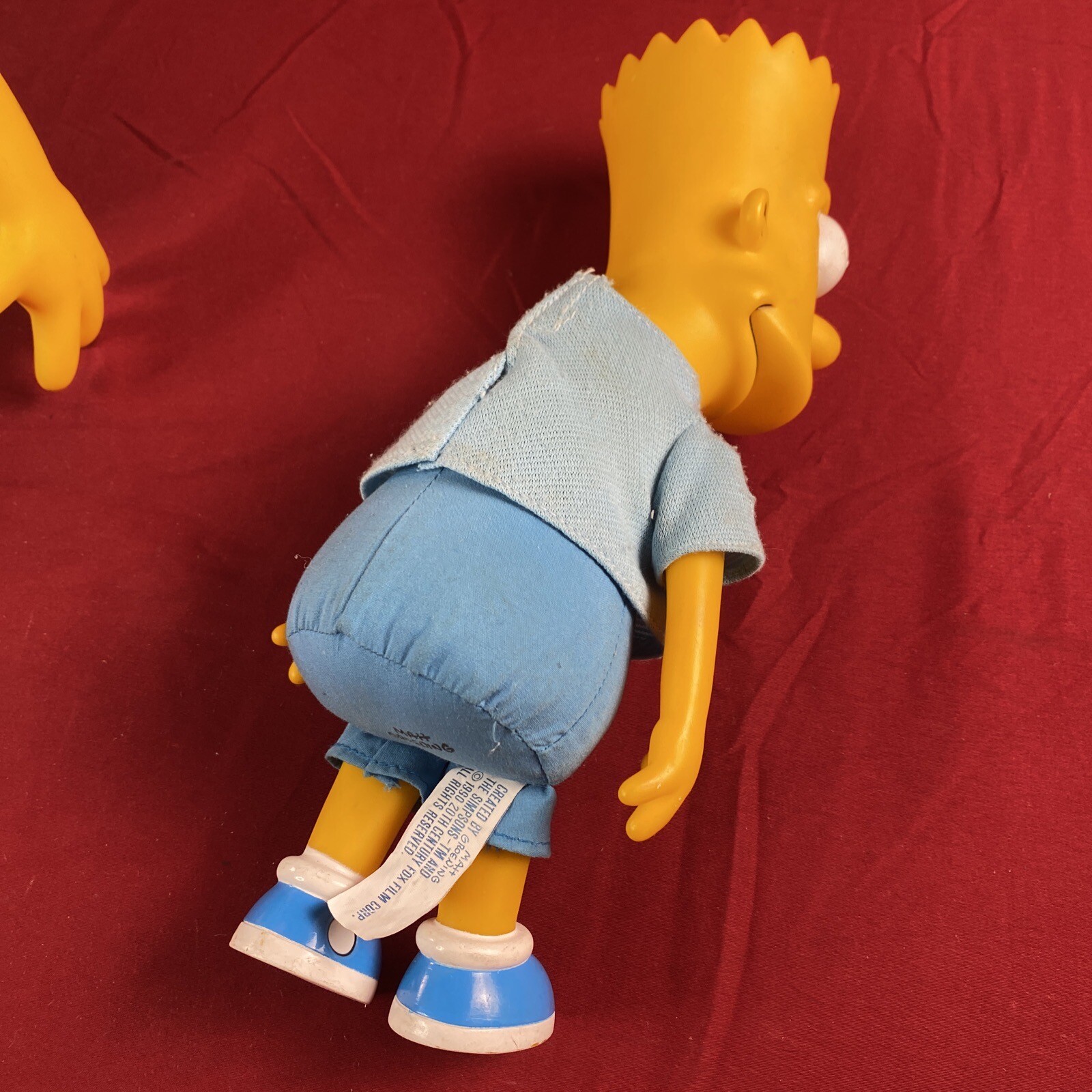 Vintage 1990 Dandee Talking Bart Simpson Pull String 18 Doll W Box