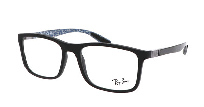 New Ray-Ban Reading Glasses RB 8908 5196 53-18 Black Carbon-fiber ...