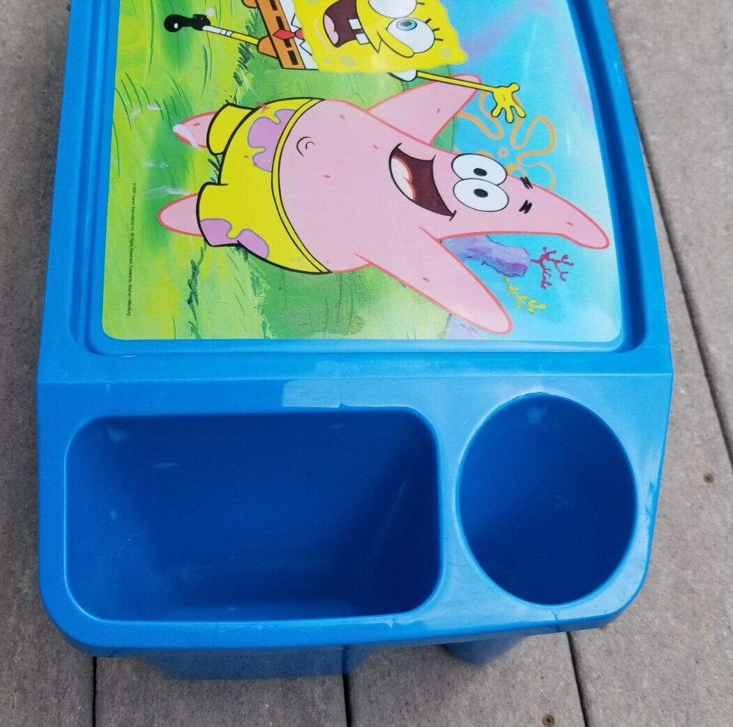 2006 SPONGEBOB SQUAREPANTS & PATRICK PLASTIC LAP DESK~FOOD/ACTIVITY ...