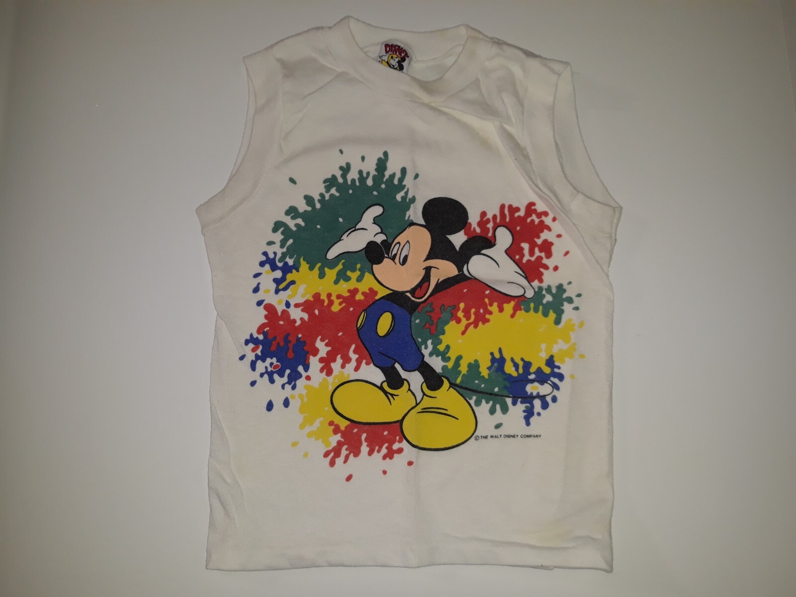 Vintage Disney Mickey Mouse Paint Splash Boys Tank To… - Gem