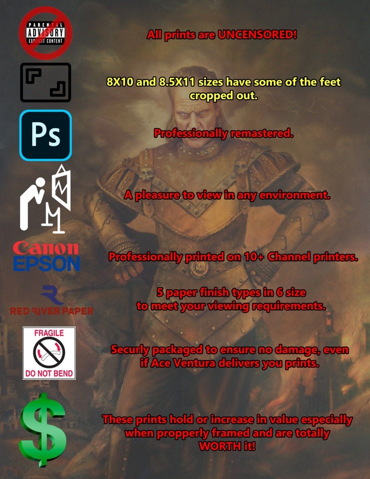 Vigo the Carpathian Ghostbusters II "Vigo Painting" Prints Various ...