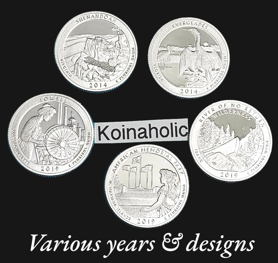 2009-2020 S SILVER Proof National Parks Quarters, VARIOUS YEARS And ...