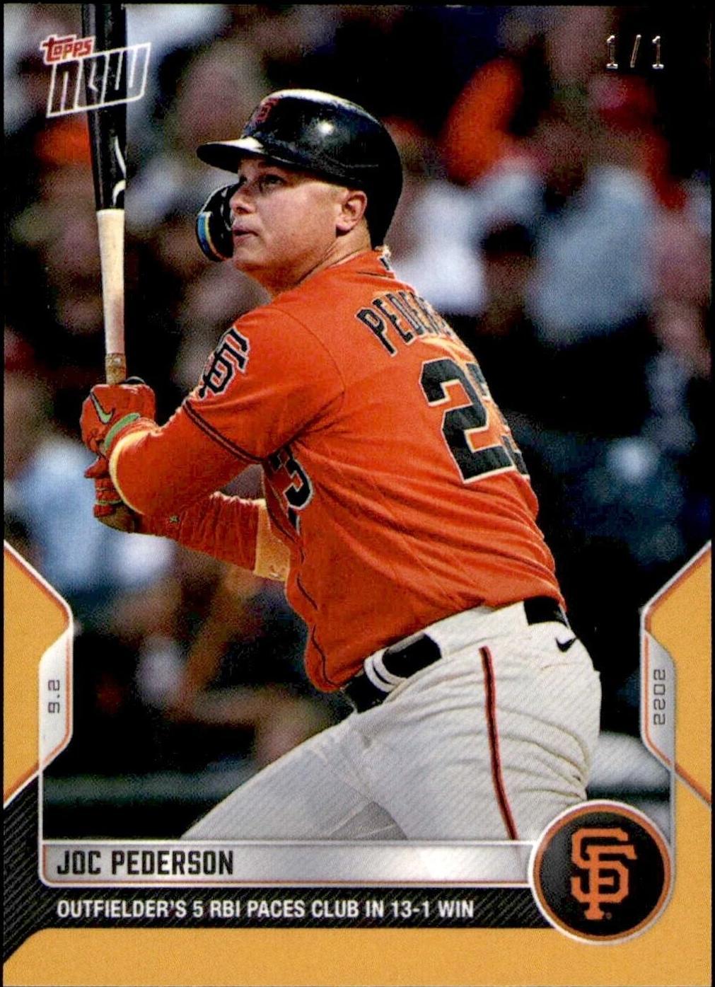 2022 Topps Now - Joc Pederson #830 Gold /1 for sale online | eBay UK