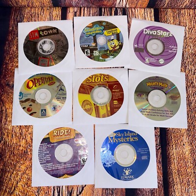 Vintage PC CD-ROM Computer Video Games Bundle Lot of 8 | eBay
