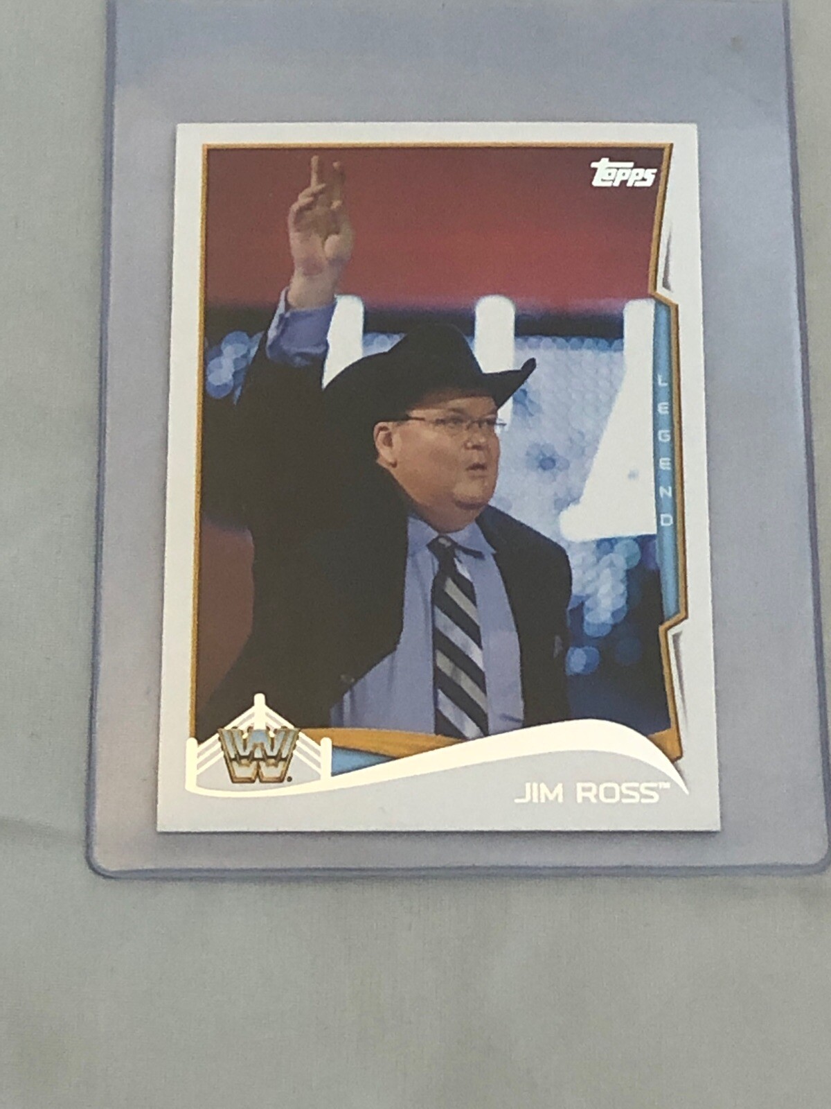 2014 Topps Jim Ross Good Ole Jr Legend Card# 102 WWE WWF NXT AEW WCW ...