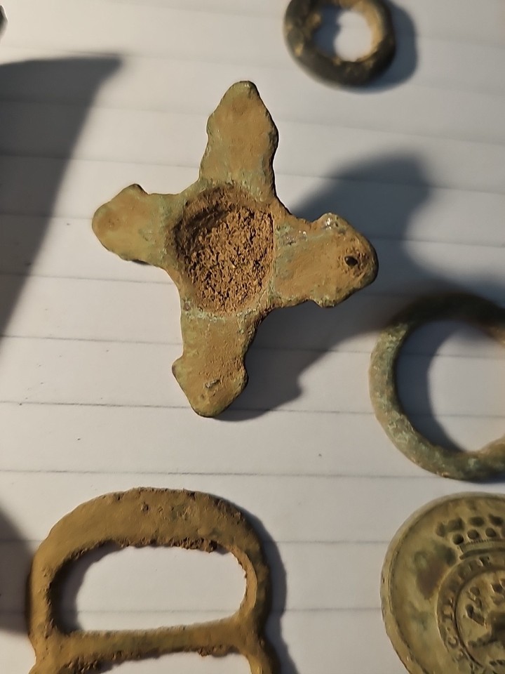 Detecting Finds. Medieval Pot Leg Strap Junction Roman Fibula Livery ...