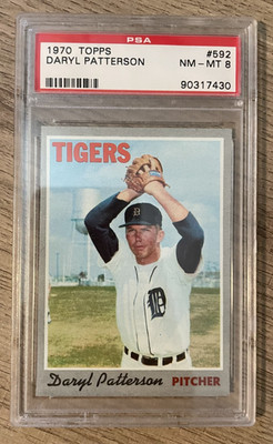 1970 Topps #592 Daryl Patterson PSA 8 NM-MT *Detroit Tigers* | eBay