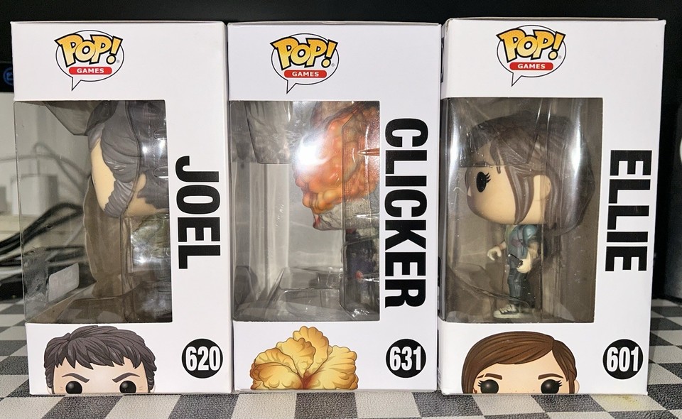 Funko Pop The Last Of Us Joel Ellie And Clicker GameStop Exclusive ...
