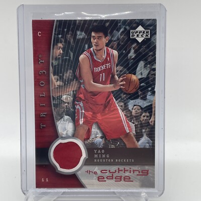 2005-06 Upper Deck Trilogy The Cutting Edge Jersey Yao Ming #CE-YM HOF 🔥🔥 | eBay