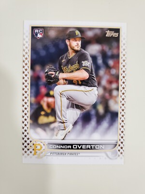 2022 Topps Connor Overton #339 Gold Star Parallel Rookie Card - Pirates ...