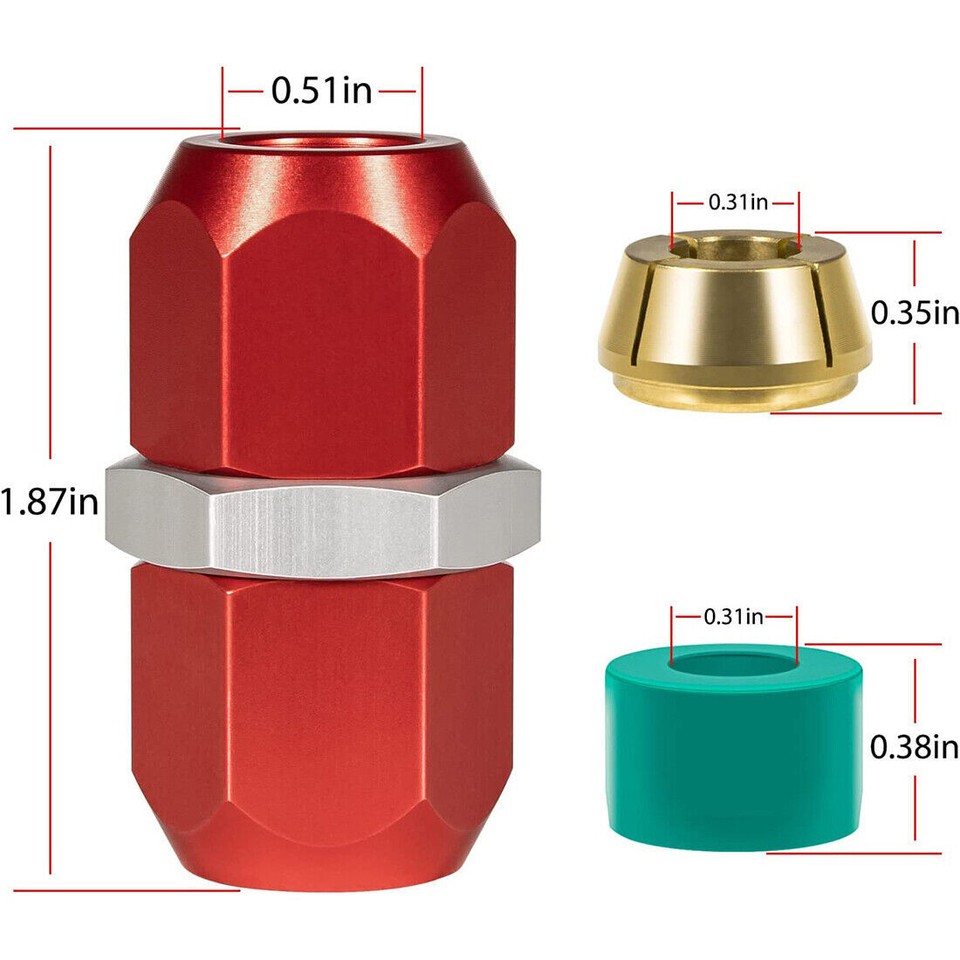 5PC AC Line Splice Connector Splicer Coupler Repair Kit For 5/16 Dorman ...