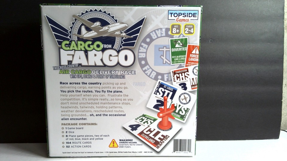 Cargo From Fargo The Cross Country Air Cargo Delivery Race Brand NEW ...