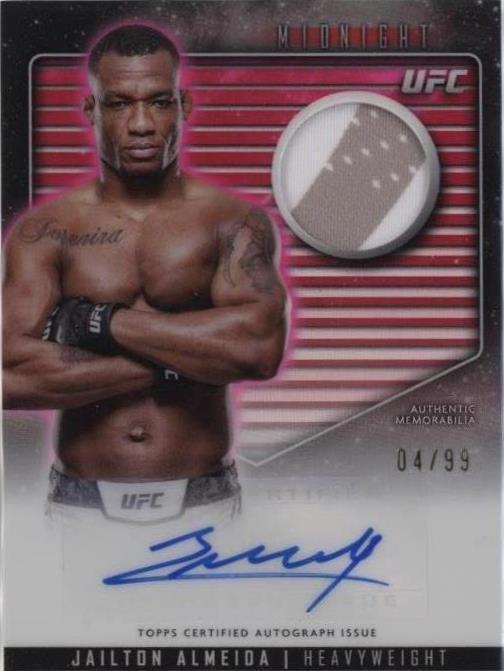 2024 Topps Midnight UFC - Relic Autographs Jailton Almeida #RCA-JAL ...