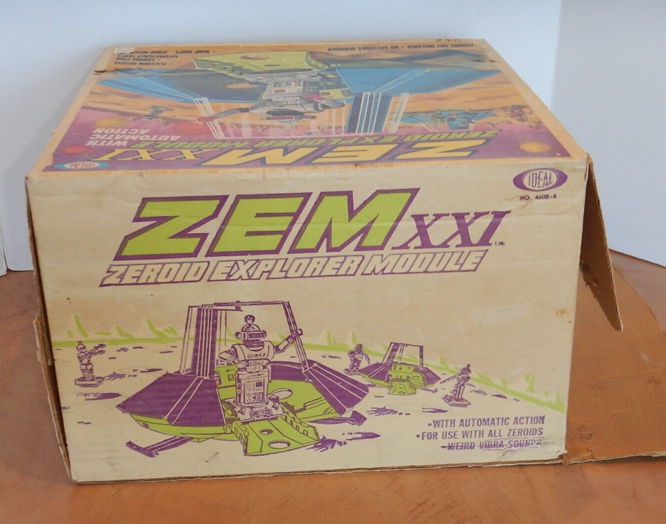 VERY RARE 1970 IDEAL ZEROIDS ZEM XXI ZEROID EXPLORER MODULE, WITH BOX ...