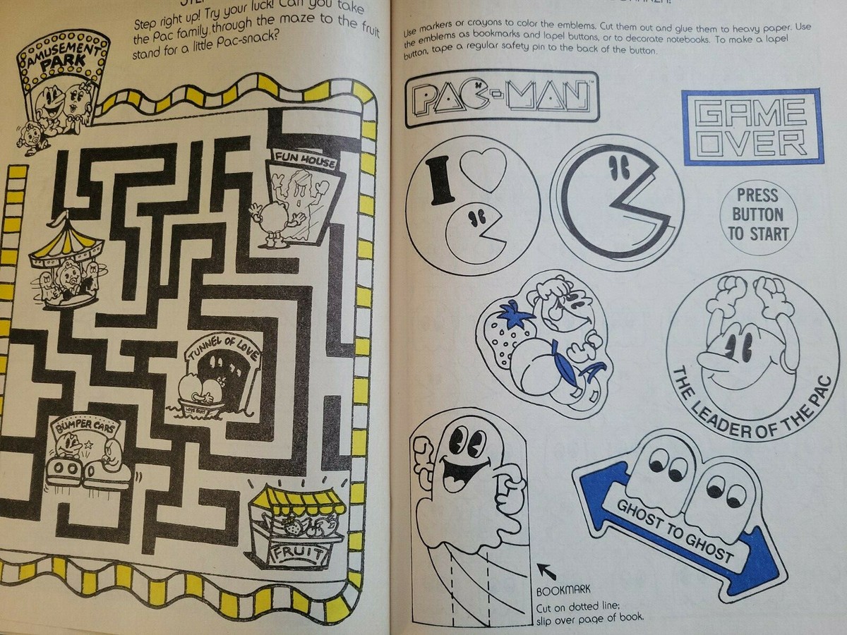 Pac Man Maze Coloring Pages
