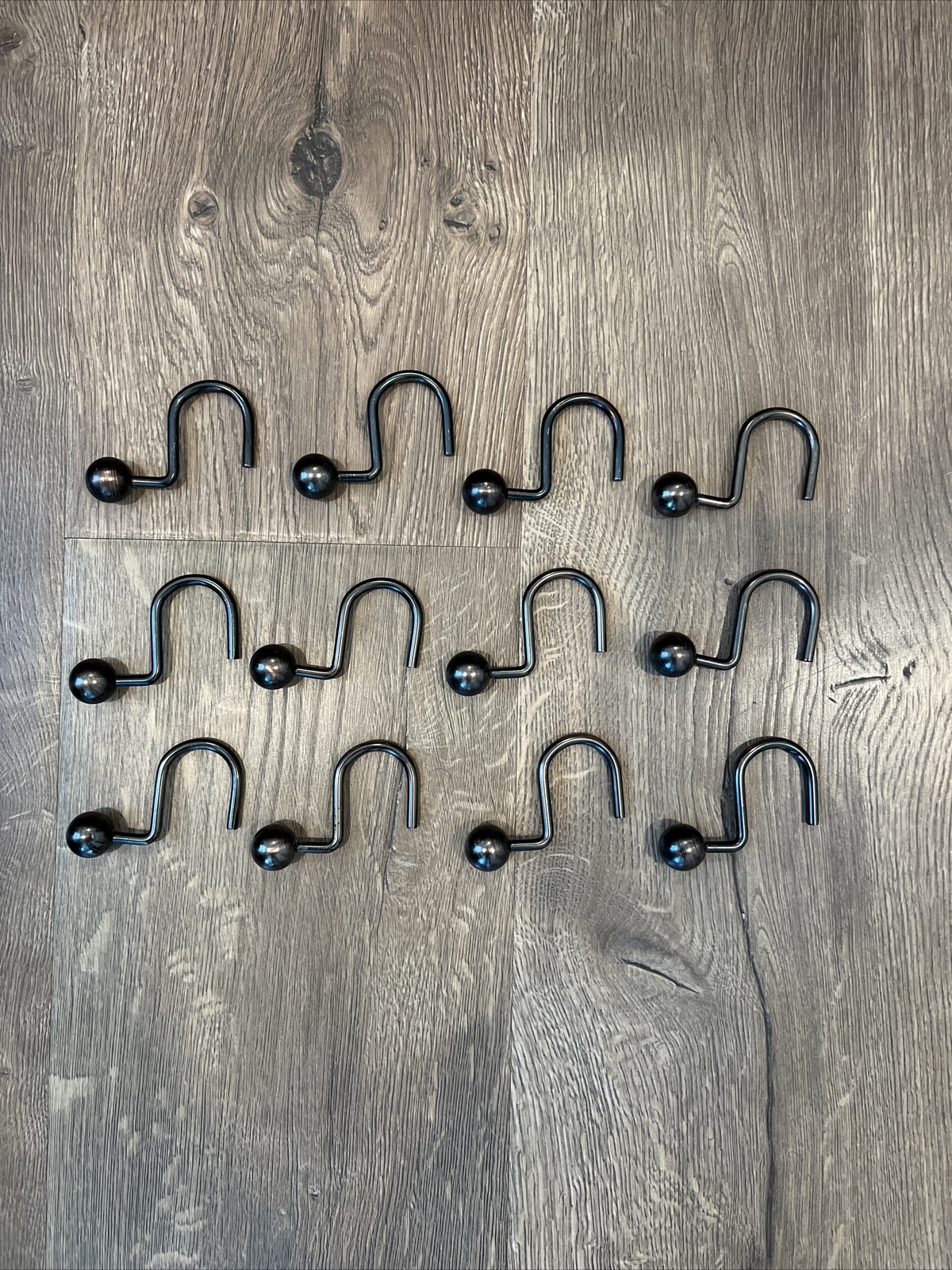 Oil Rubbed Bronze Shower Curtain Hooks, Set Of 12 | eBay